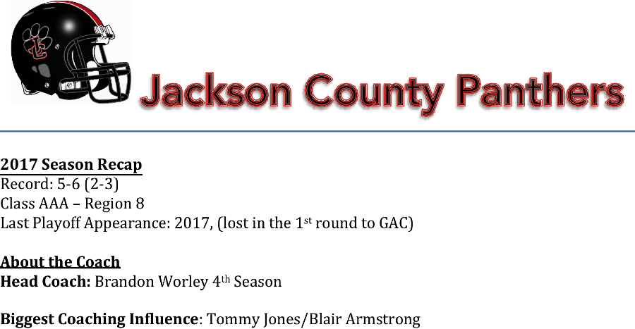Jackson County Panthers Logo